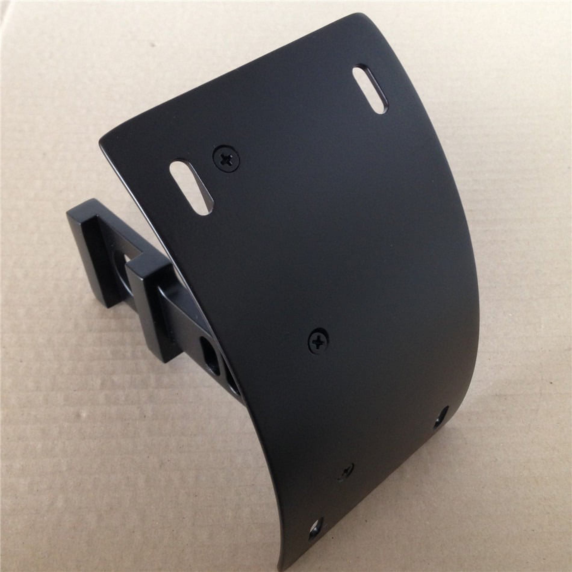 HTT Motorcycle Black Vertical Curved Mount License Plate Bracket Tag ...