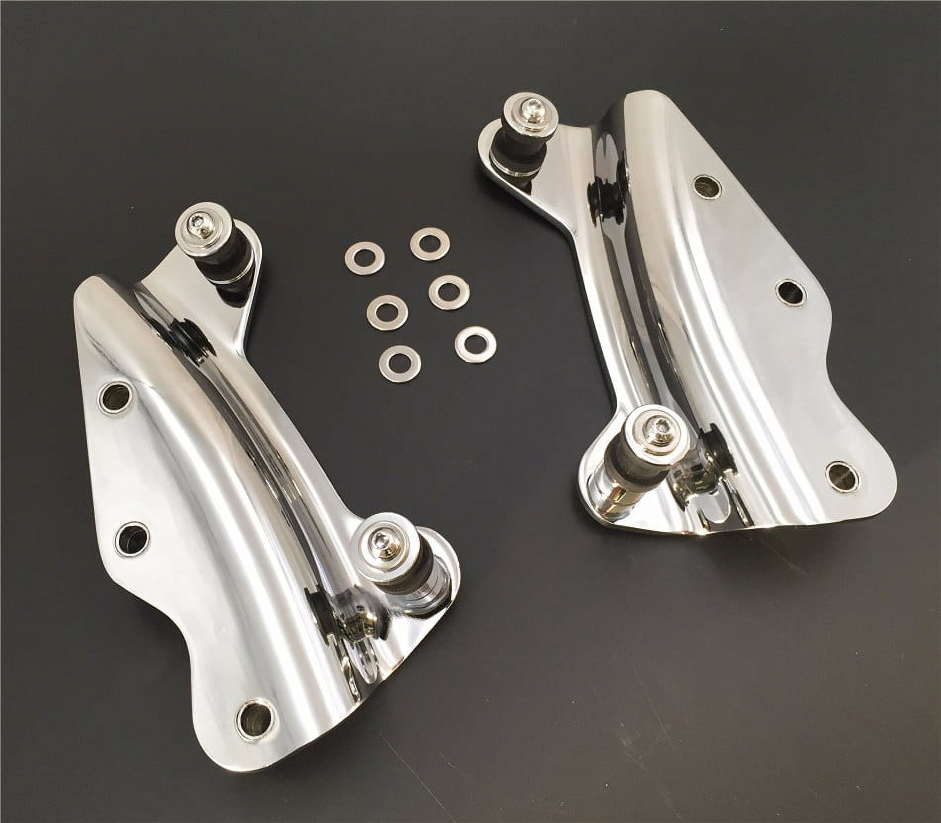 HTT Motorcycle Chrome Steel Rear Fender Rack Plated Luggage Shelf Four ...