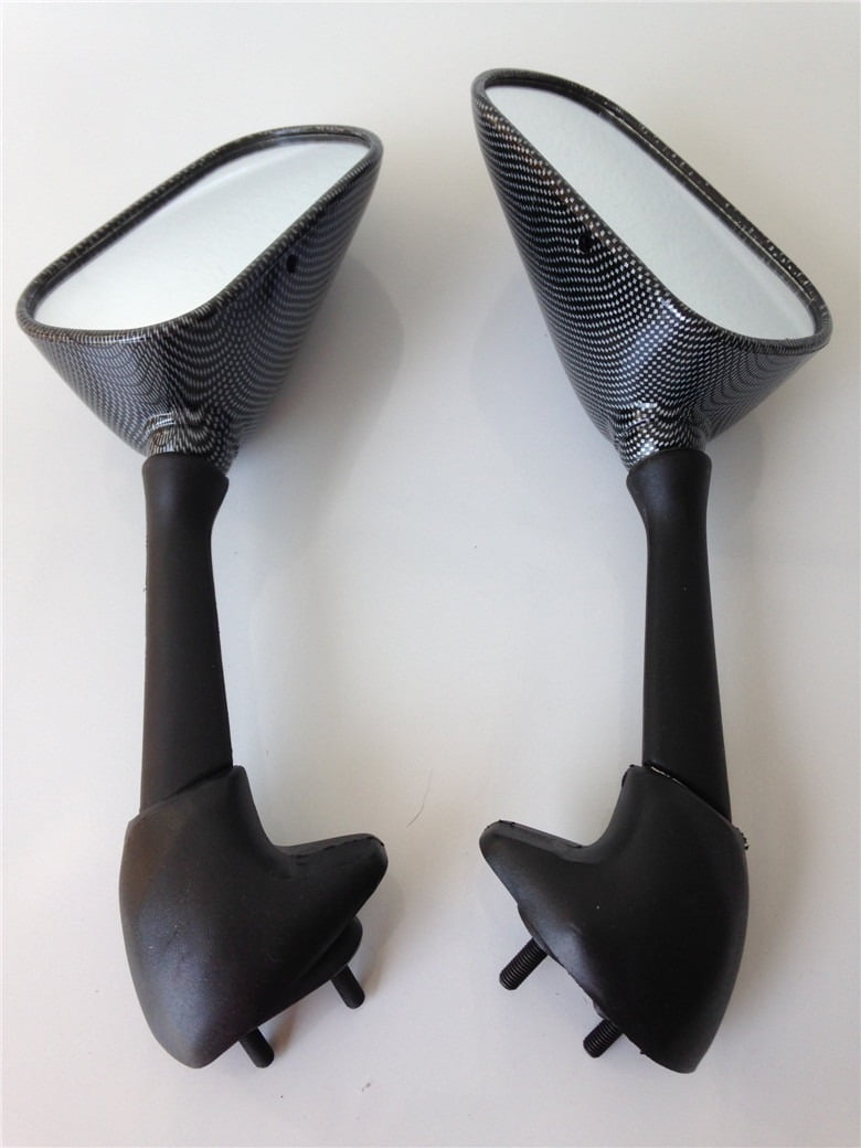 HTT Motorcycle OEM Aftermarket Carbon Fiber Racing Mirrors Fit 2000 ...