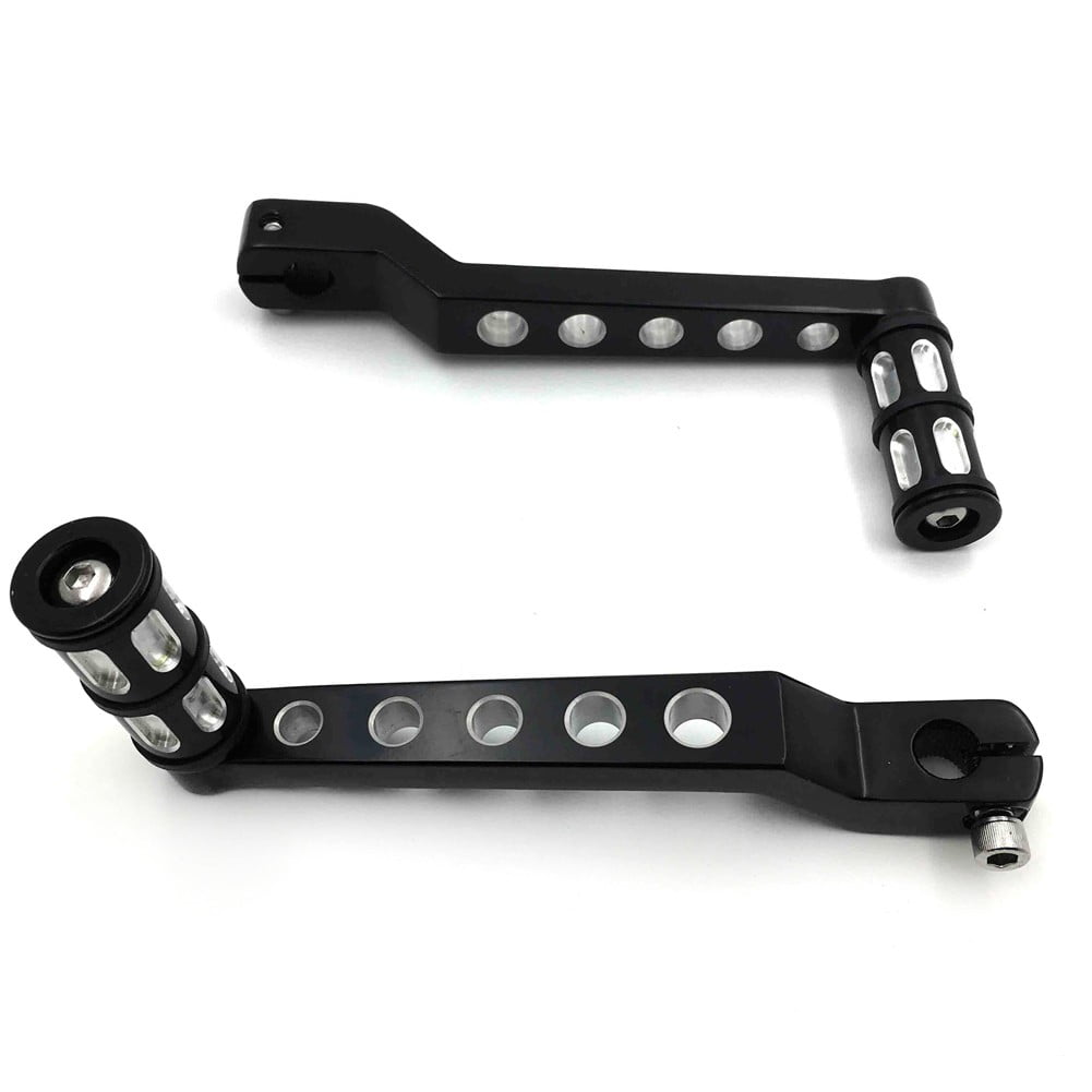 HTT- Style 009B- Motorcycle Black Aluminum Heel Toe Shift Levers/Gear ...