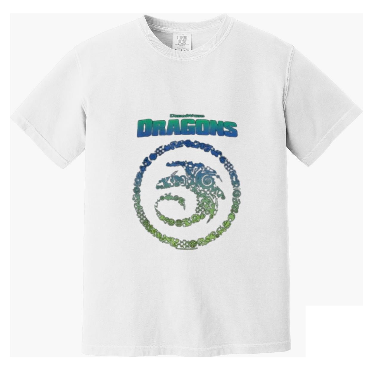 HTTYD Vintage Symbols Design Movie Fan Art Style Comfort Color T-Shirt ...