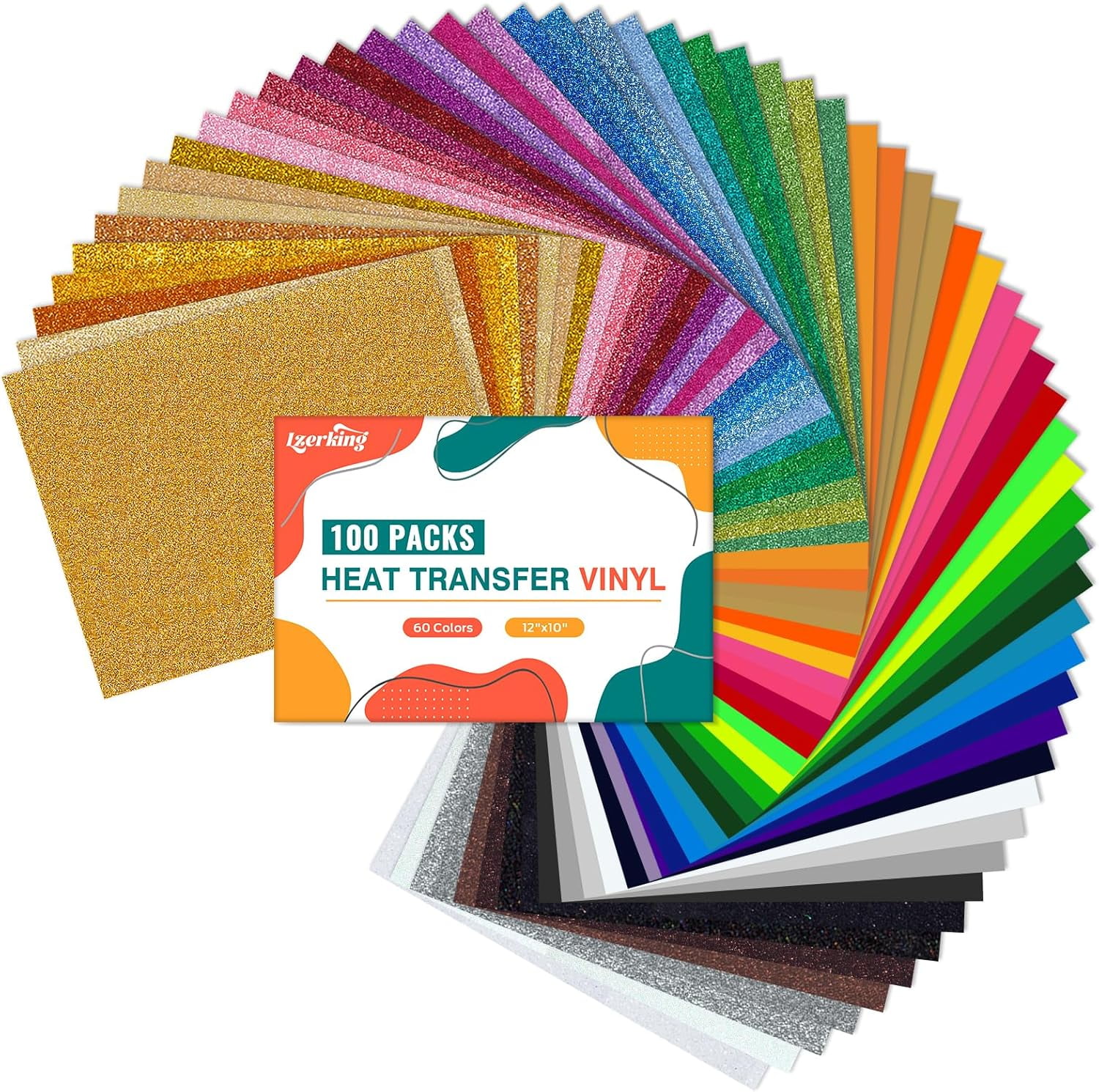 HTV Vinyl - Iron on Vinyl Heat Transfer Vinyl Sheets for Cricut & Cameo ...