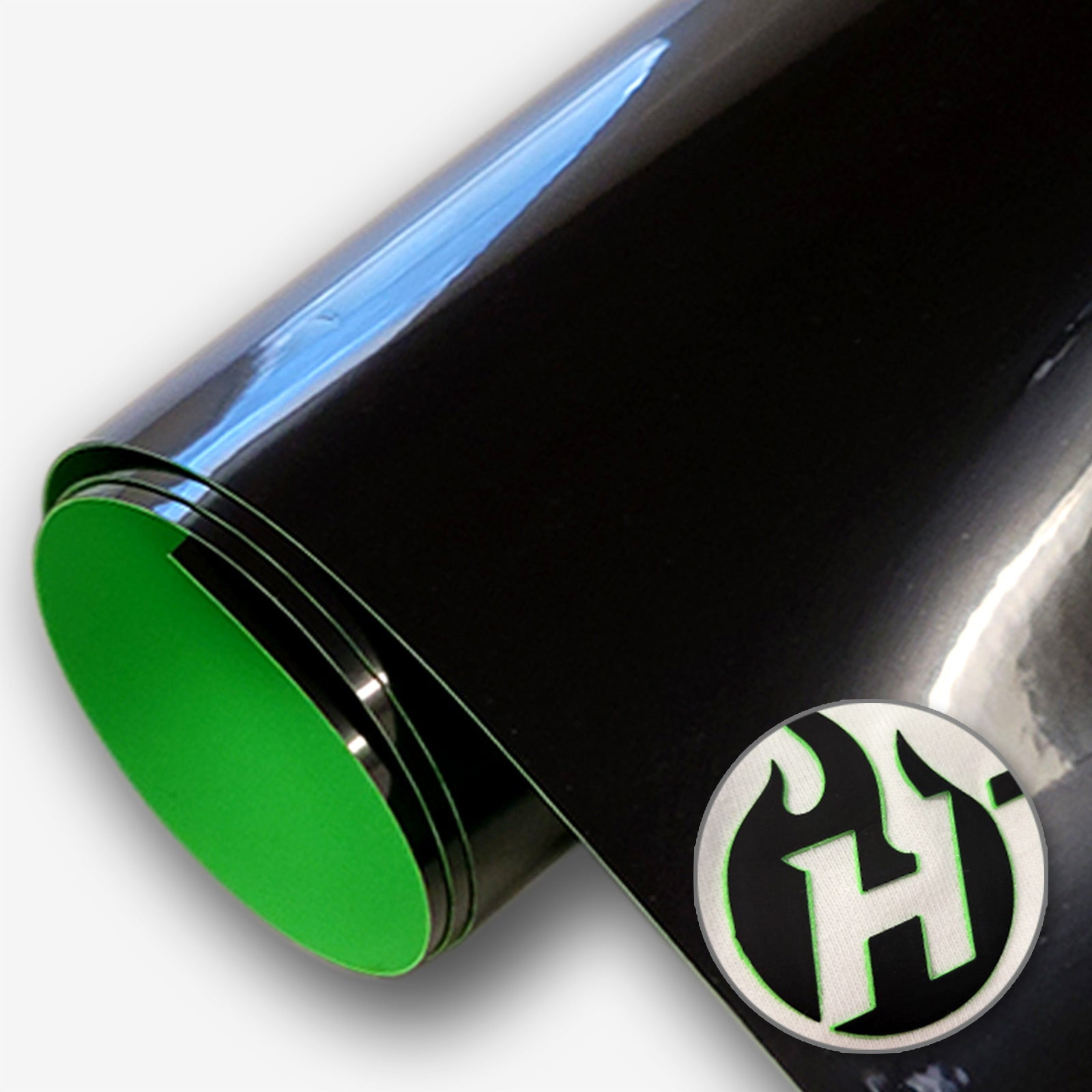 HTV4U BoldFlex Heat Transfer Vinyl (Black with Neon Green, 20" x 5 ...