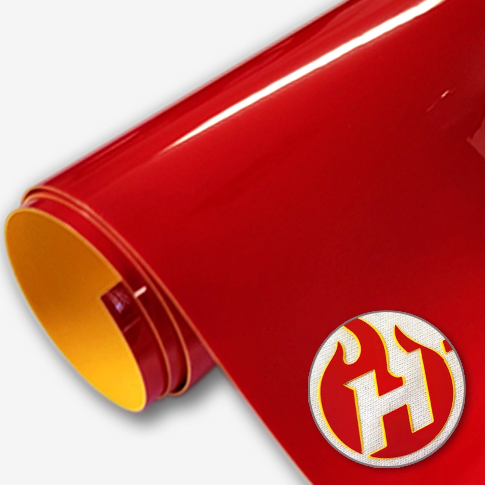 HTV4U BoldFlex Heat Transfer Vinyl (Red with Yellow, 20" x 3 Yards ...
