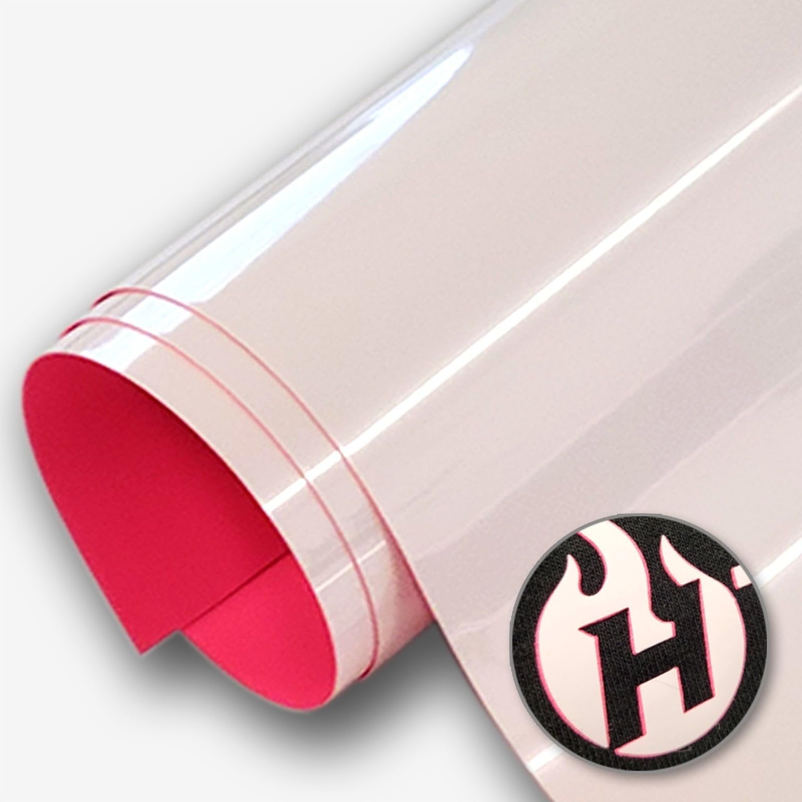 HTV4U BoldFlex Heat Transfer Vinyl White with Neon Pink, 20" x 12 ...