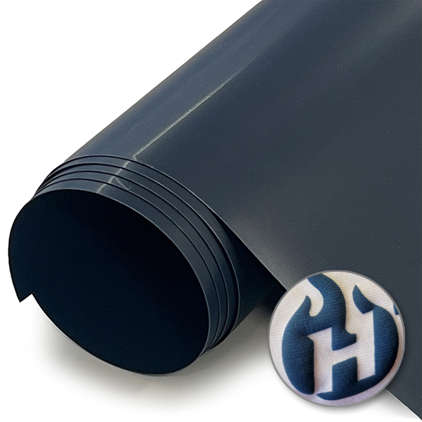 HTV4U Puff Heat Transfer Vinyl (Navy, 20" x 12" Sheet) - Heat Press Transfer Film, DIY Craft ...