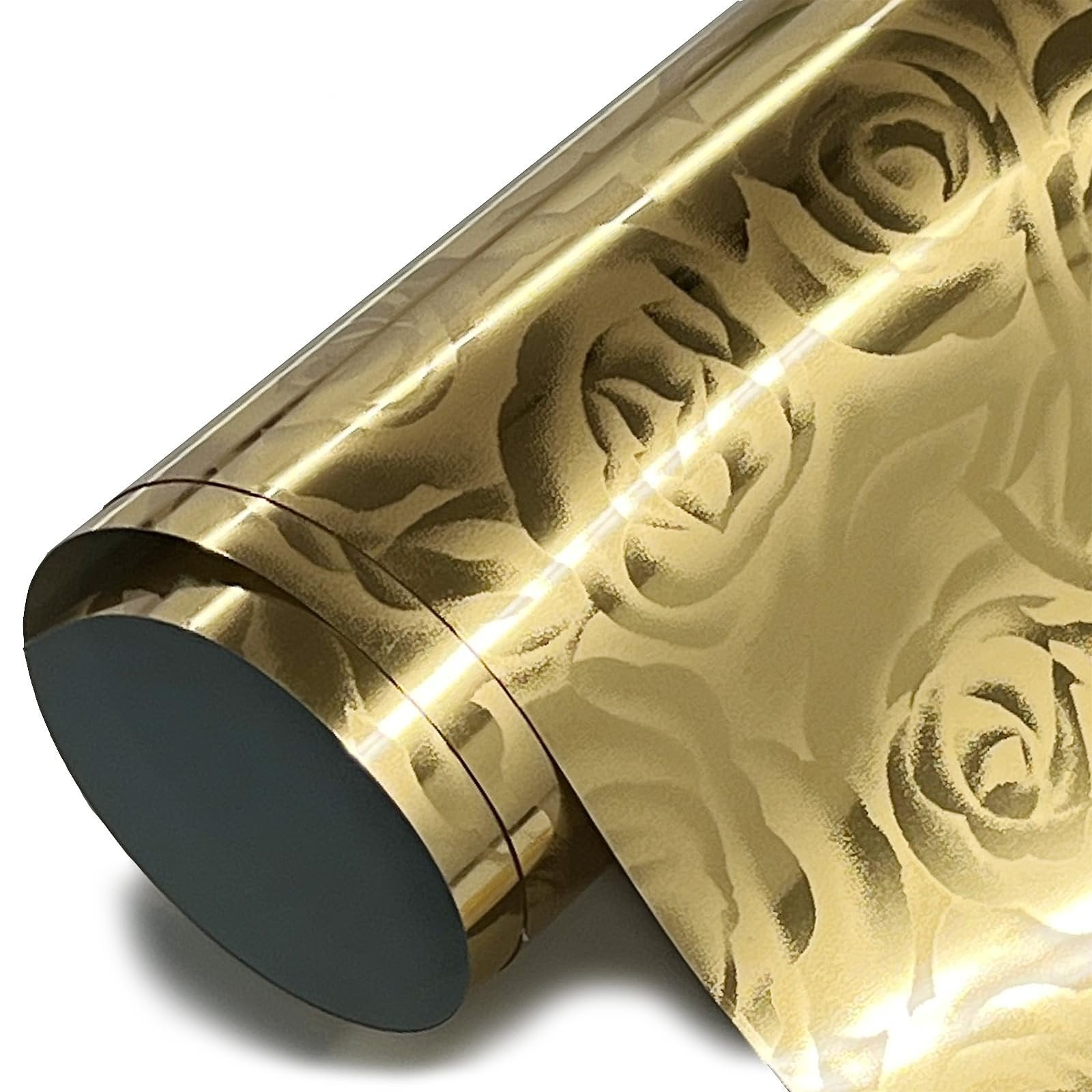 HTV4U Stretchable WeedFoil Heat Transfer Vinyl Gold Rose, 20" x 12 ...