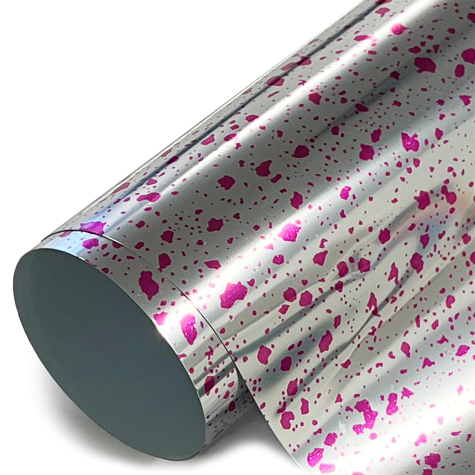 HTV4U Stretchable WeedFoil Heat Transfer Vinyl Pink Splatter, 20" x 1 ...
