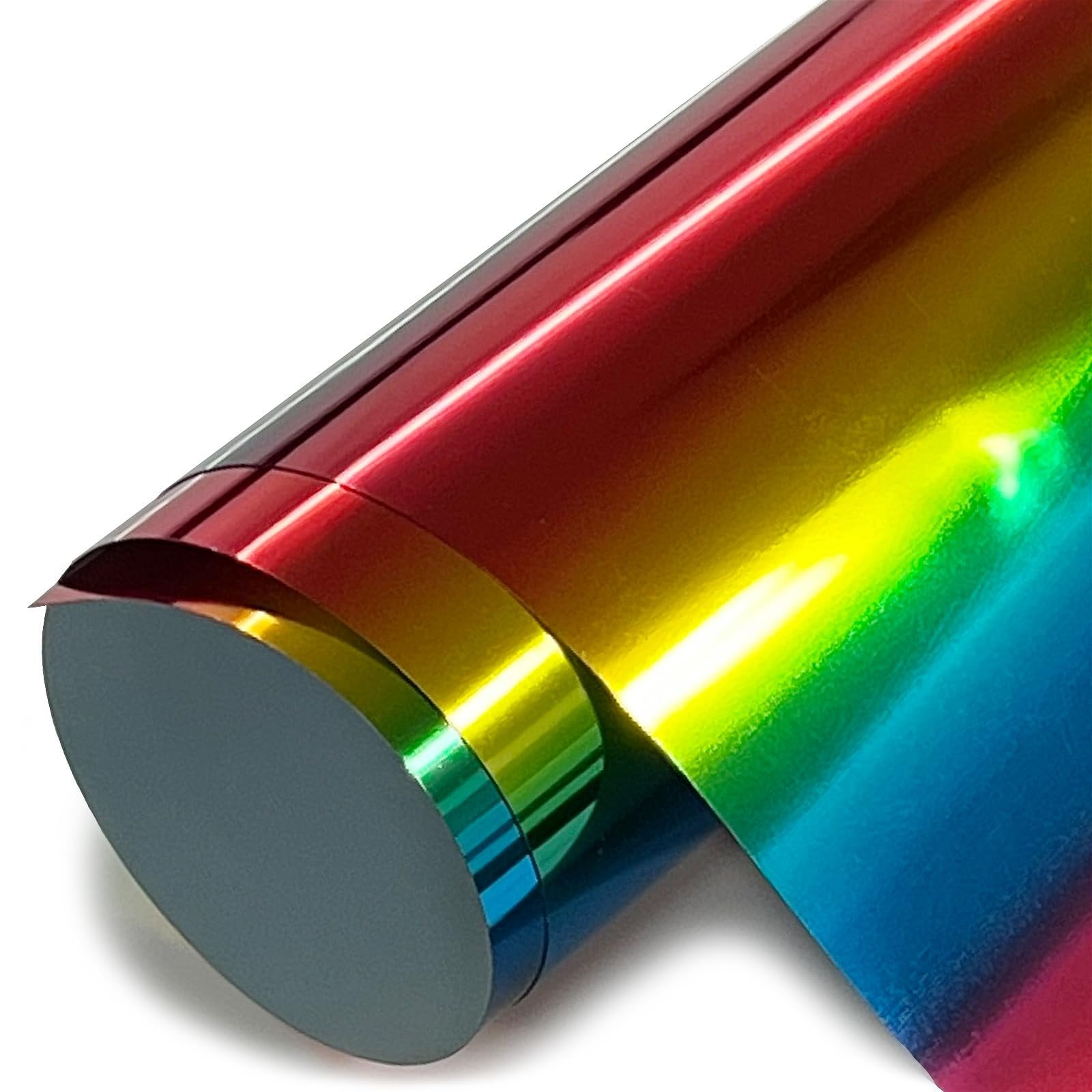 HTV4U Stretchable WeedFoil Heat Transfer Vinyl Rainbow Stripes, 20" x ...