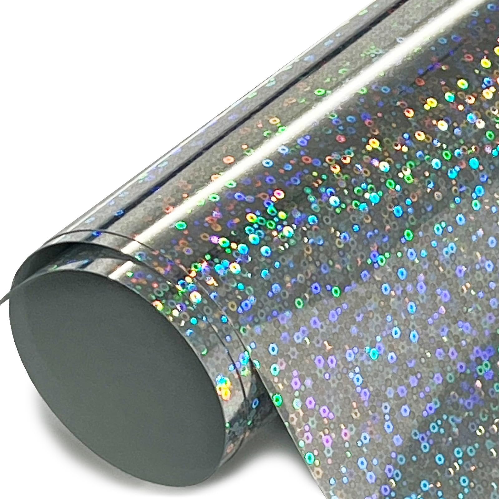 HTV4U Stretchable WeedFoil Heat Transfer Vinyl Silver Sequence, 20" x 1 ...