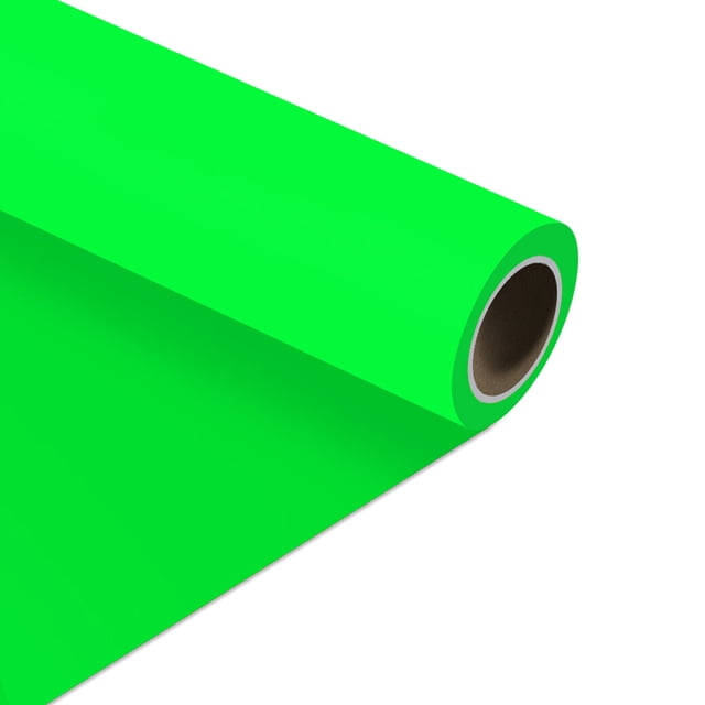 HTVRONT 12" x 20FT Fluorescent Green Heat Transfer Vinyl Iron on HTV ...