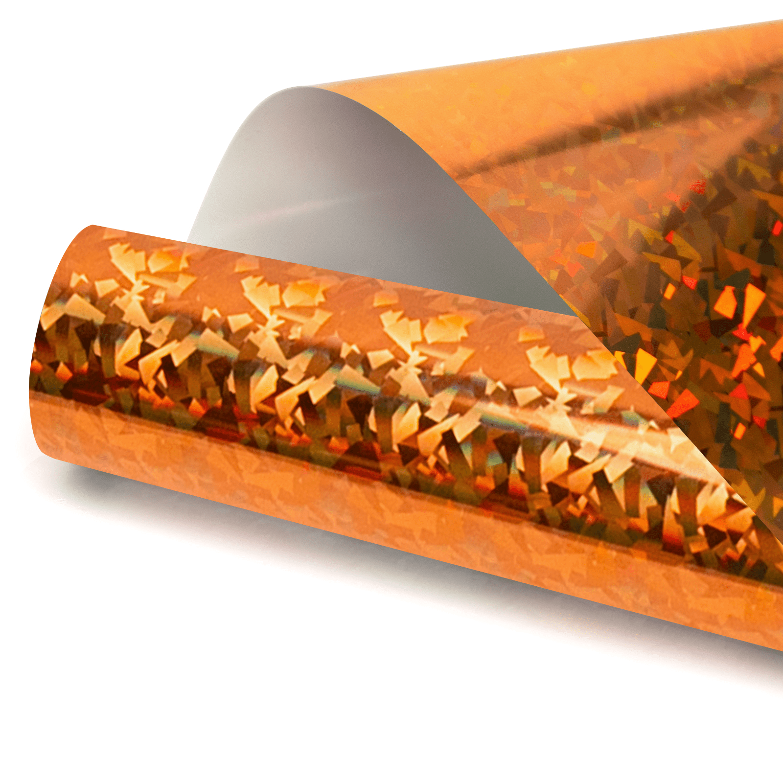 HTVRONT 12" x 5 FT Crystal Copper Holographic Heat Transfer Vinyl HTV T ...