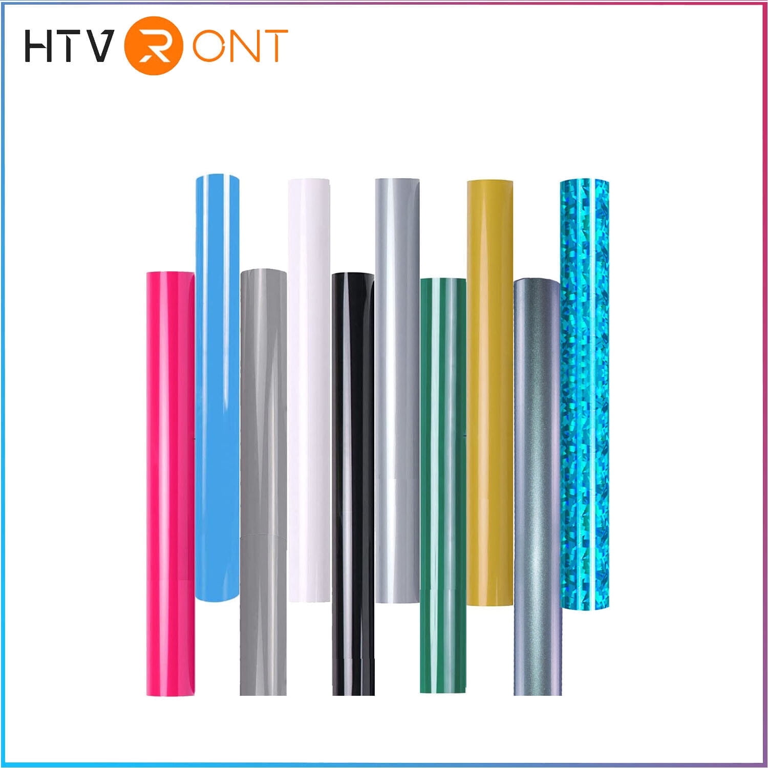 HTVRONT 12" x 5FT - 10pack HTVRONT Great Heat Transfer Vinyl Iron on ...