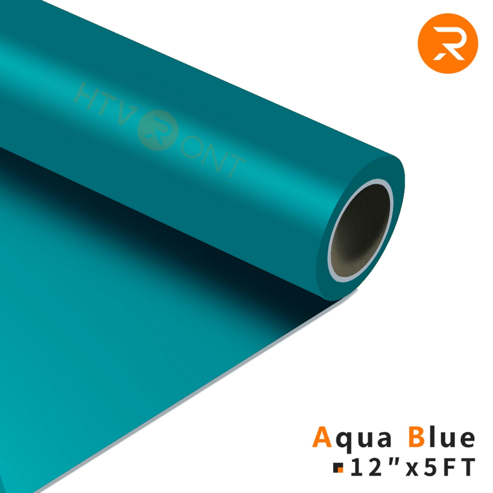 "HTVRONT 12"" x 5ft Aqua Blue HTV Roll for T-Shirts, Easy Transfers ...
