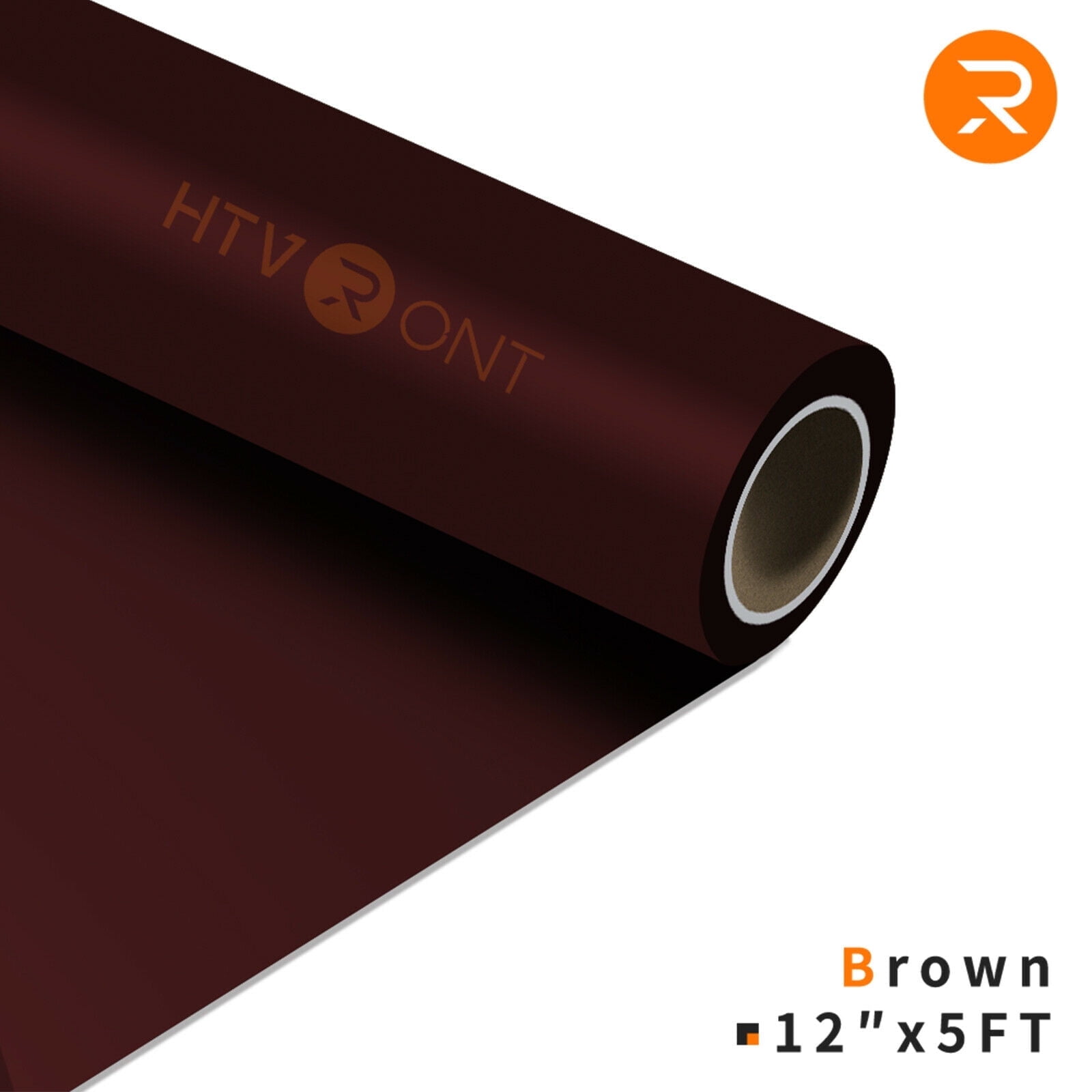 HTVRONT 12" x 5ft Heat Transfer Vinyl Brown HTV Rolls for T-Shirts ...