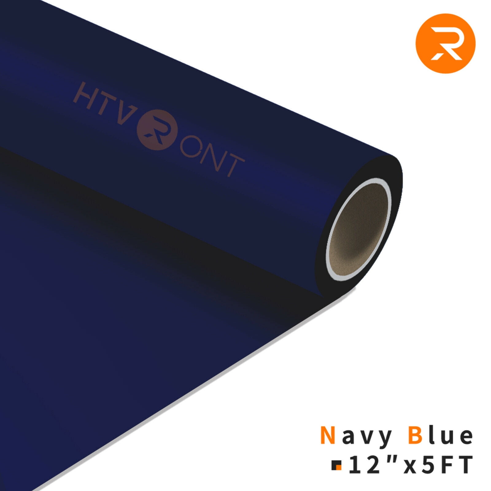 HTVRONT 12" x 5ft Heat Transfer Vinyl Navy Blue HTV Rolls for T-Shirts ...