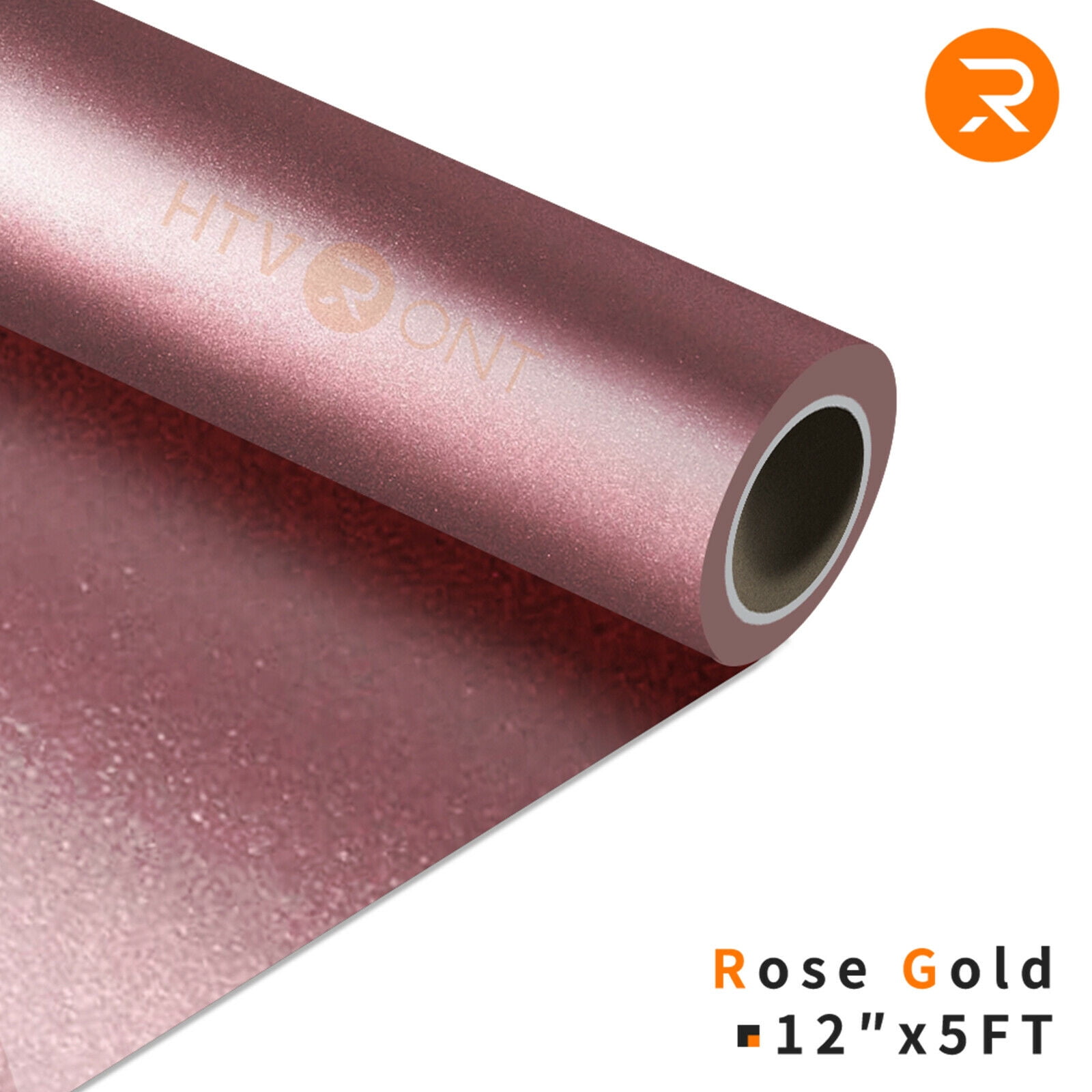 HTVRONT Heat Transfer Vinyl 12"x5ft, Rose Gold HTV Rolls for Cricut ...
