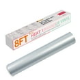 HTVRONT 12" x 8ft Silver HTV Vinyl Rolls for Cricut, Easy to Cut, Weed ...