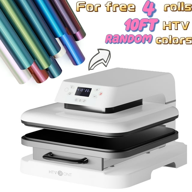 "HTVRONT Auto Heat Press Machine, 15"" x 15"", 1500w, for T-shirt ...