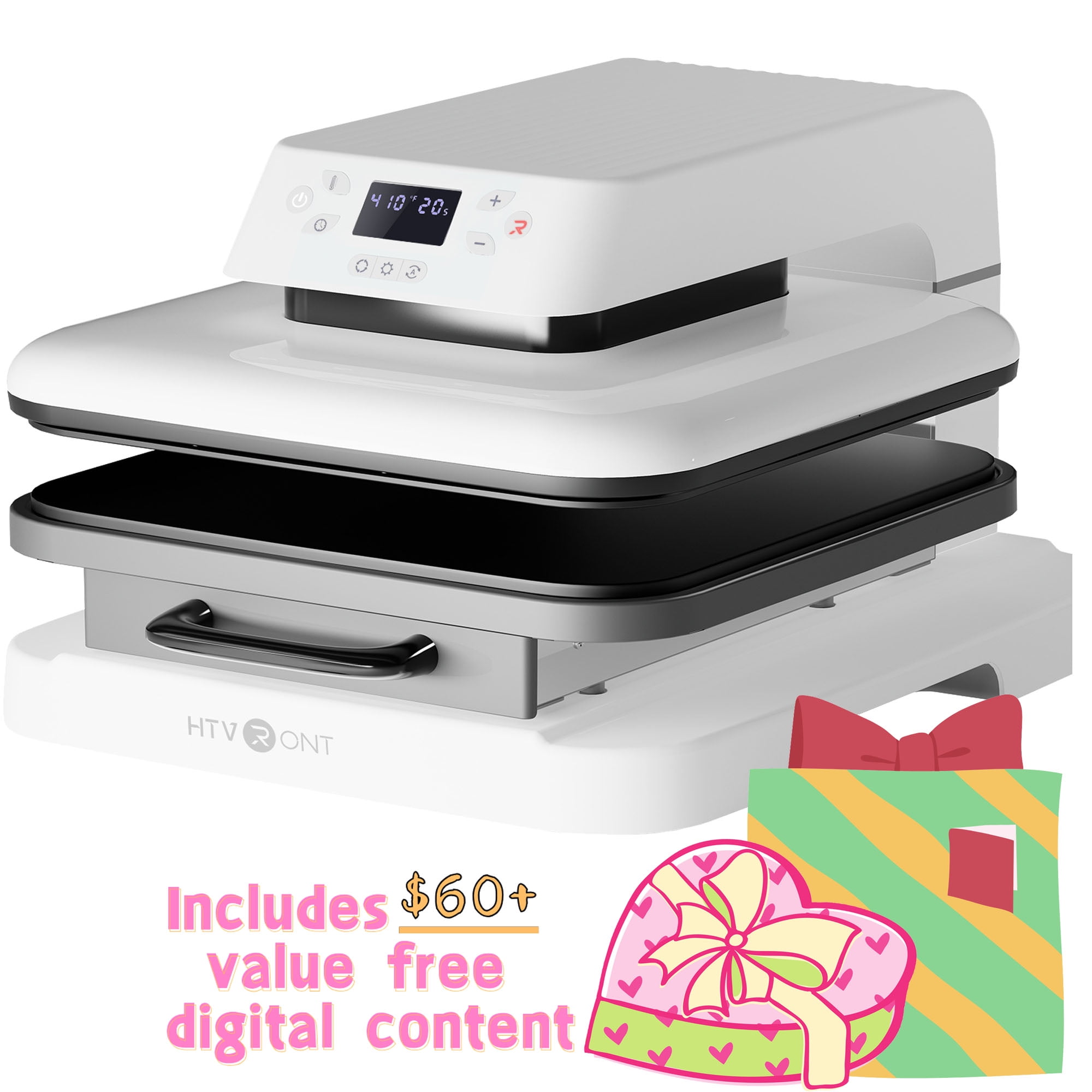 HTVRONT 1500W 15"x15" Auto Heat Press Machine Bundle, Sublimation ...