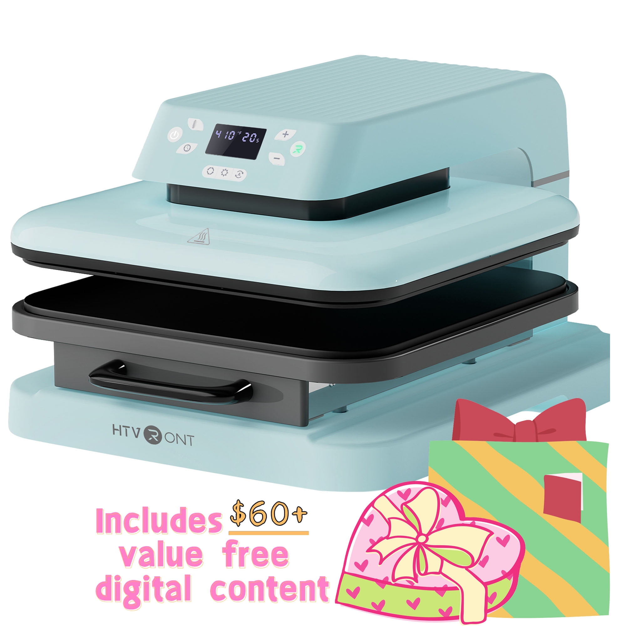 HTVRONT 1500W 15"x15" Auto Heat Press Machine Bundle, Sublimation ...