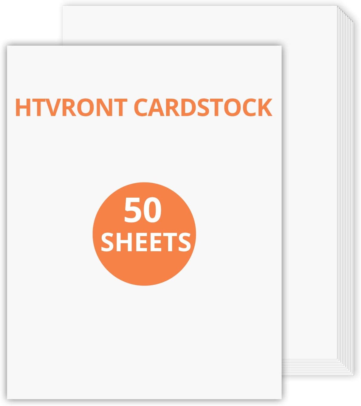 HTVRONT 50 Sheets White Cardstock Paper Thick Paper 80lb Cover Heavy htvront-50-sheets-white-cardstock-paper-thick-paper-80lb-cover-heavy
