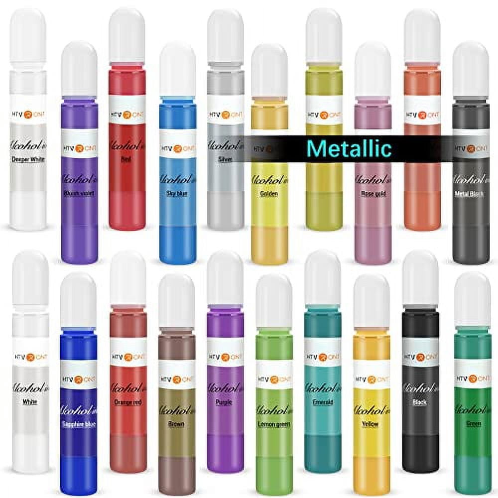 HTVRONT Alcohol Ink for Epoxy Resin - 20 Vivid Color Alcohol Inks Sets ...