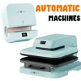 "HTVRONT Combo Blue Auto Heat Press & Tumbler Machine, Tee Shirt Power ...