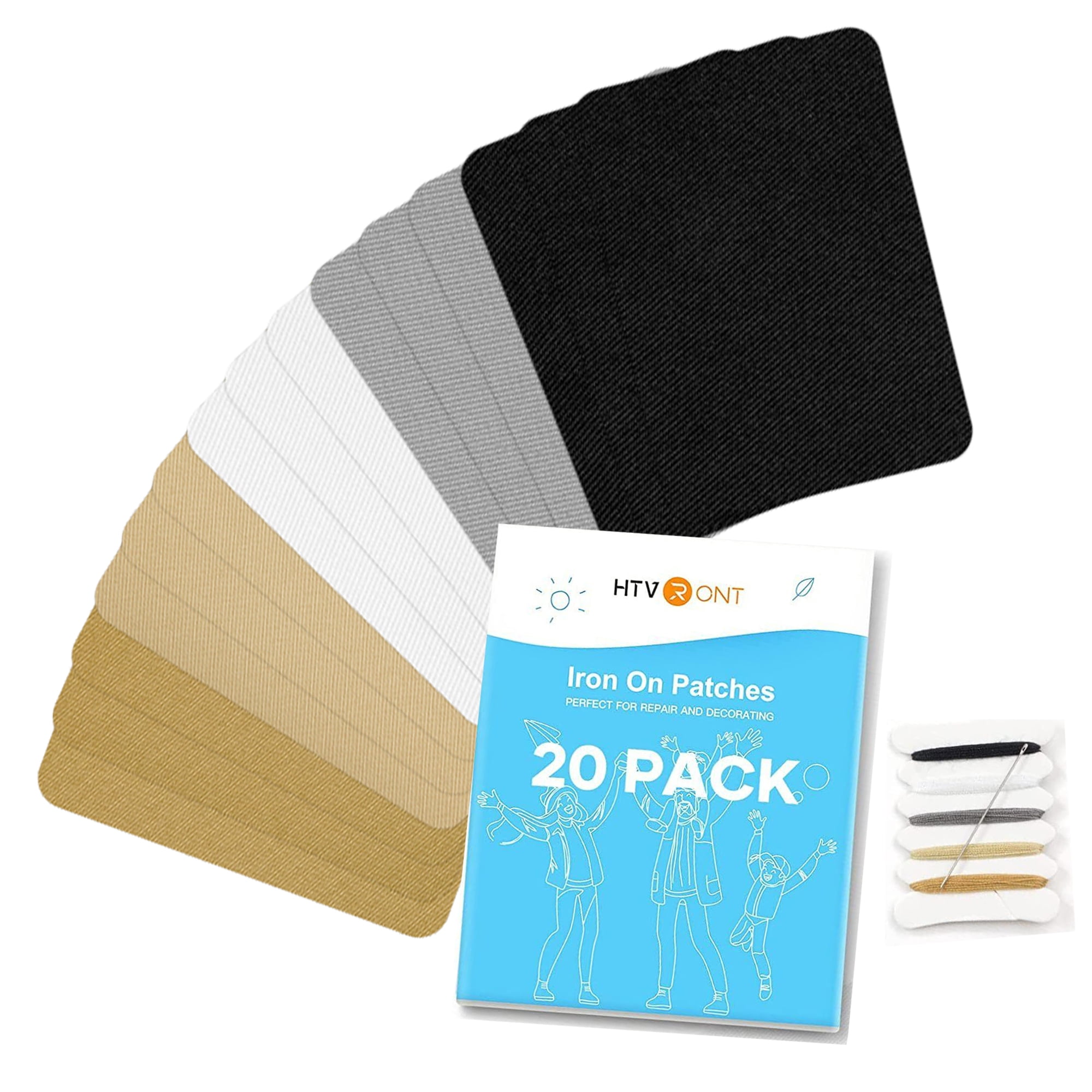 HTVRONT DIY 20 Pieces 3.7" by 4.9" with 5 classic colors Multi-Color ...