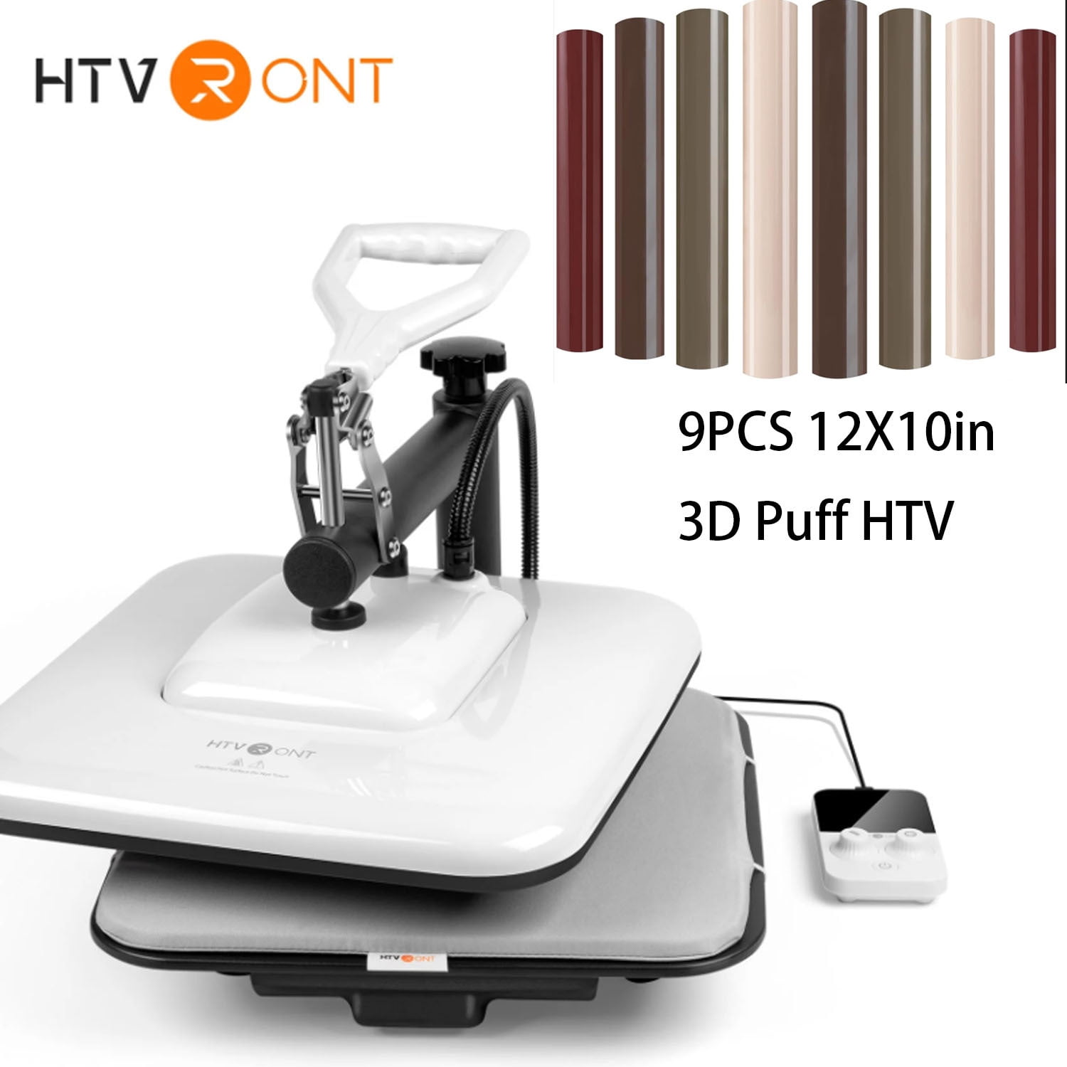 HTVRONT Heat Press Machine for T Shirts,15x15 Swing Away Shirt Press ...