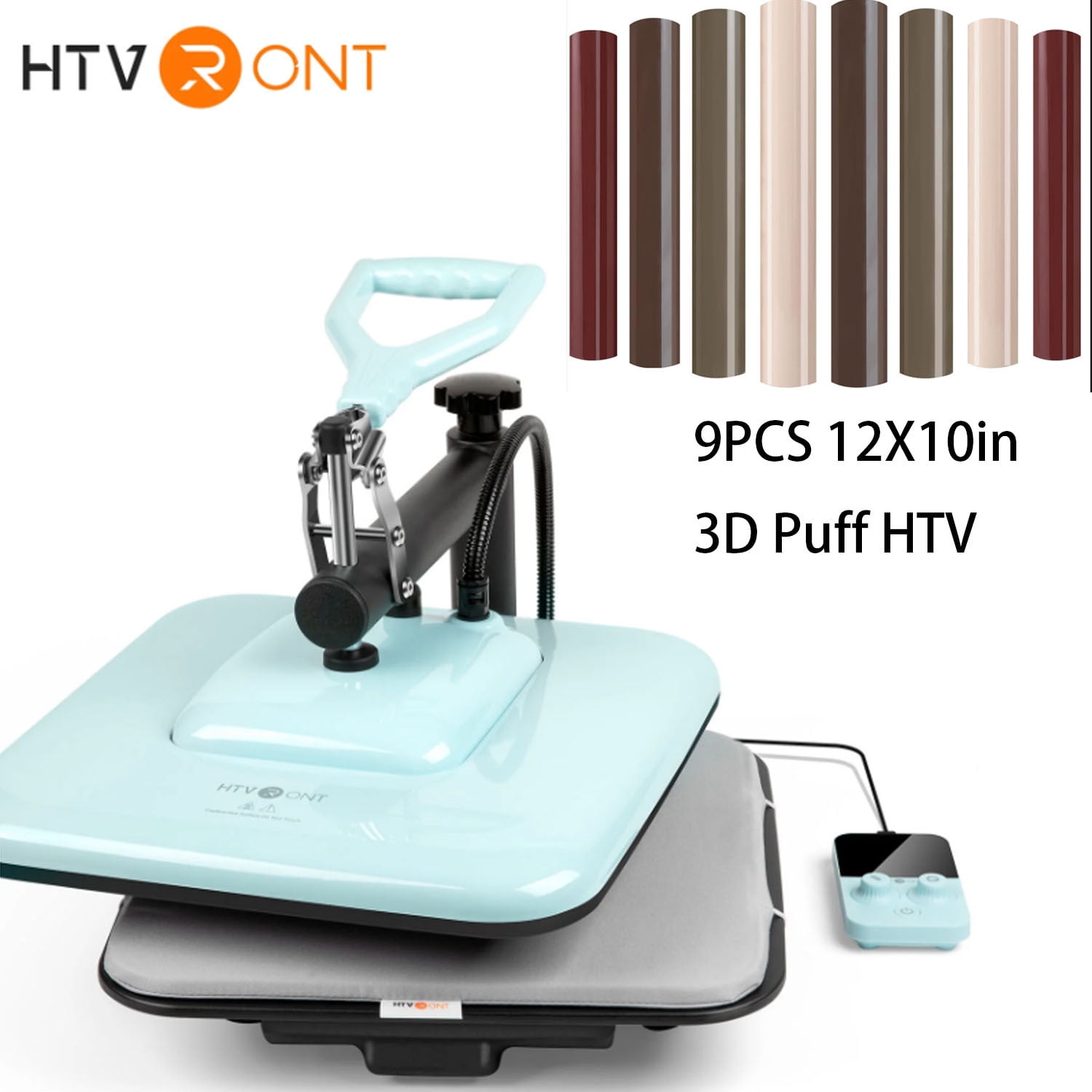 HTVRONT Heat Press Machine for T Shirts,15x15 Swing Away Shirt Press ...