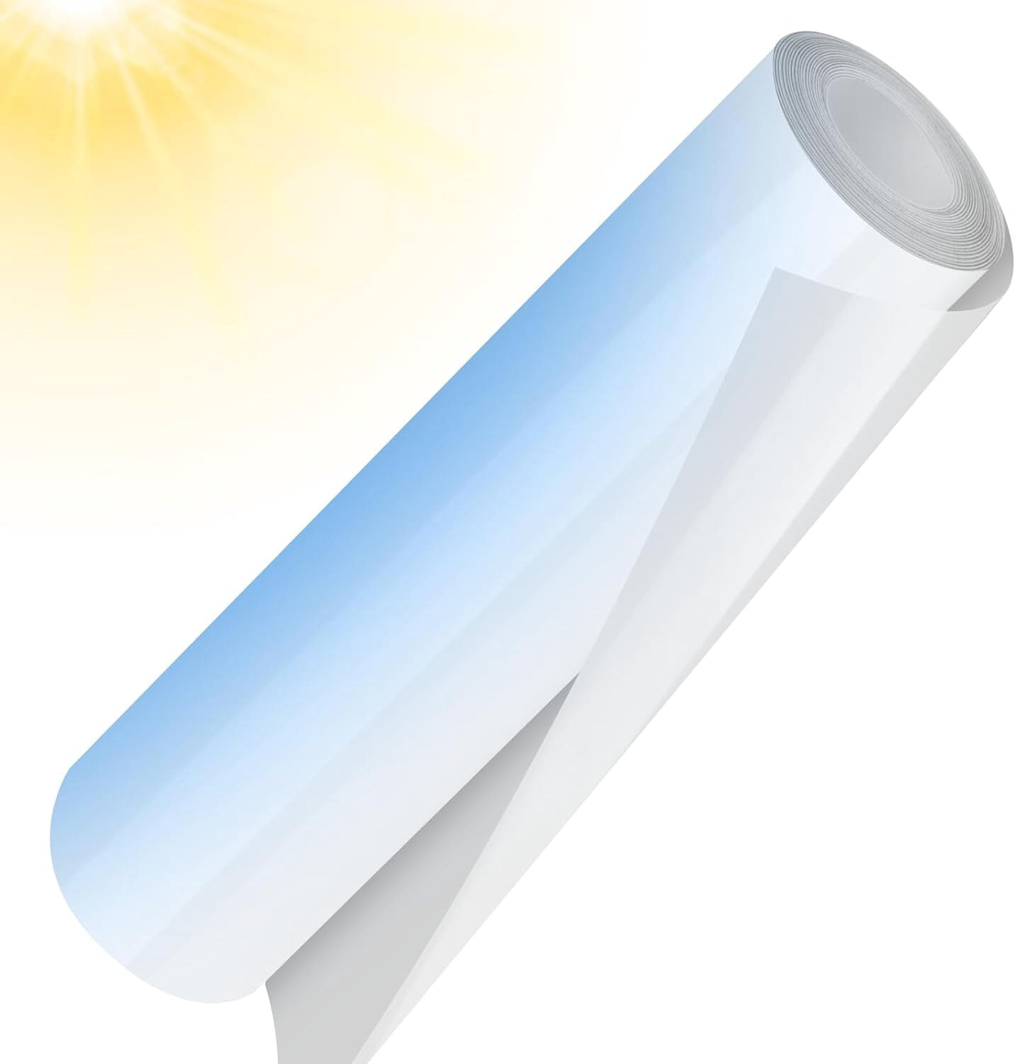 HTVRONT Heat Transfer Vinyl Optically Variable White to Blue Roll 12 x ...