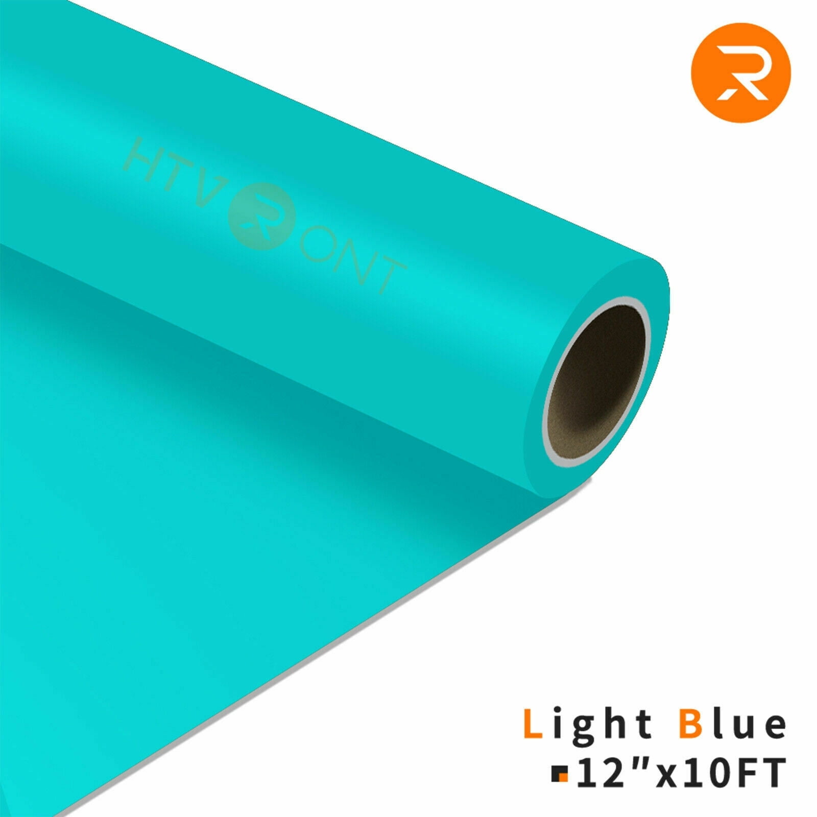 HTVRONT Light Blue Heat Transfer Vinyl Rolls-12" x 10FT Light Blue Iron ...