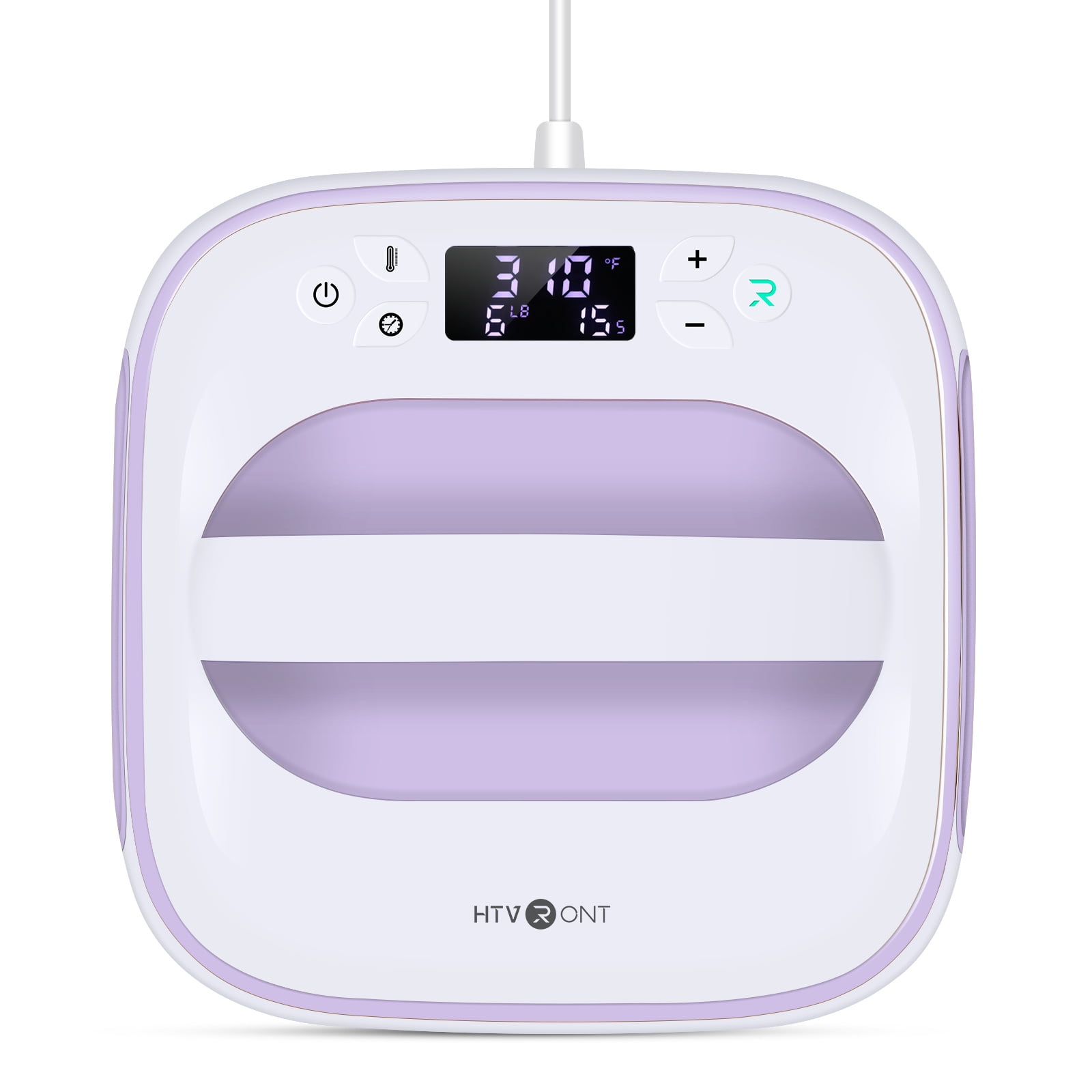 "HTVRONT 10"" x 10"" Light Purple Sublimation Heat Press Machine for T ...