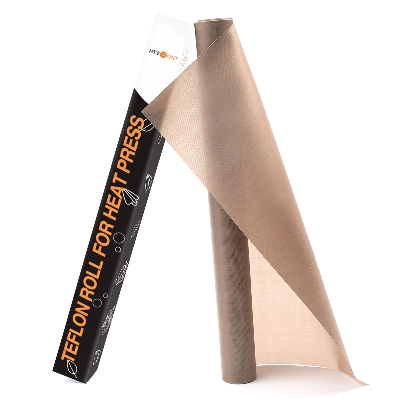 HTVRONT Teflon Sheets for Heat Press - 12" x 8 FT Non Stick PTFE Teflon ...