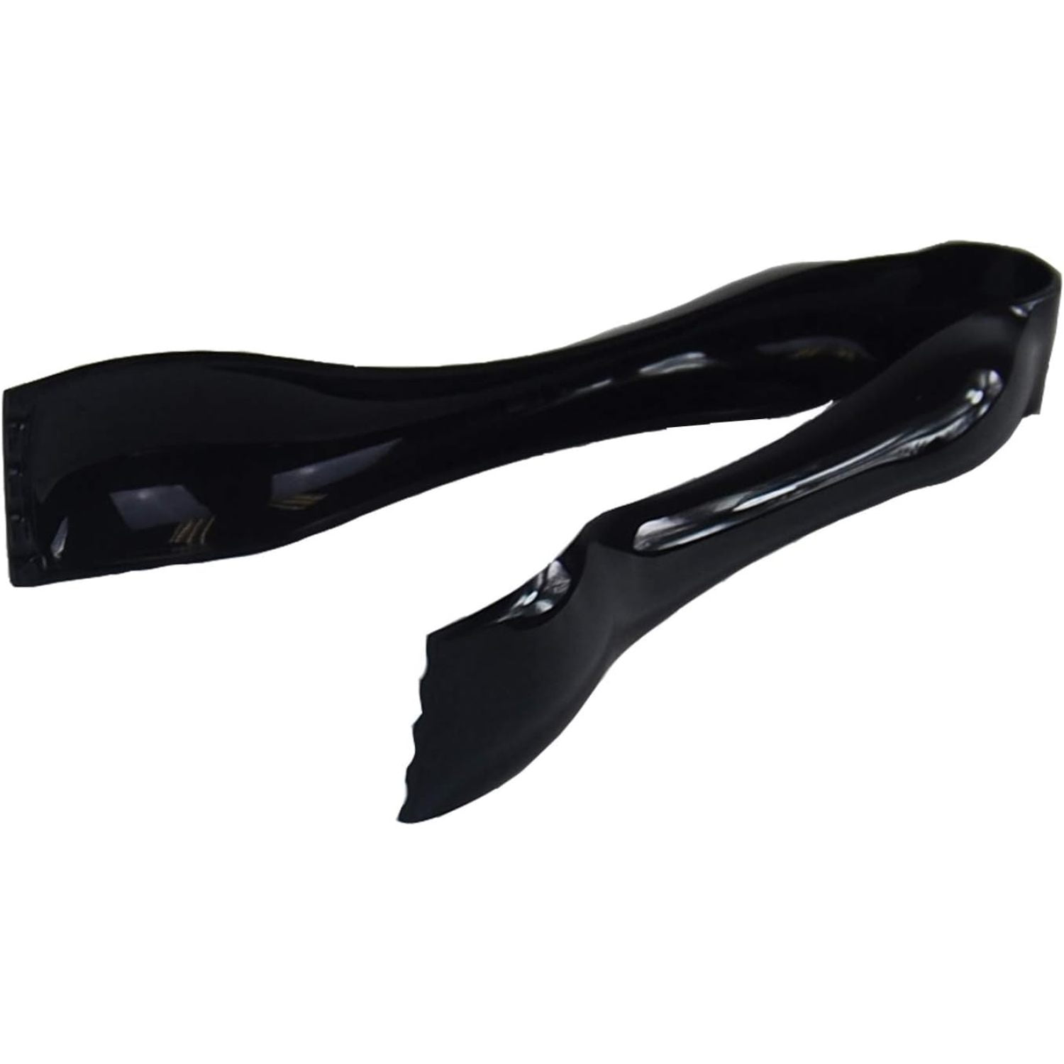 HTYSUPPLY 6" Serving Tong, Black, Durable Plastic, Disposable, 72 Count ...