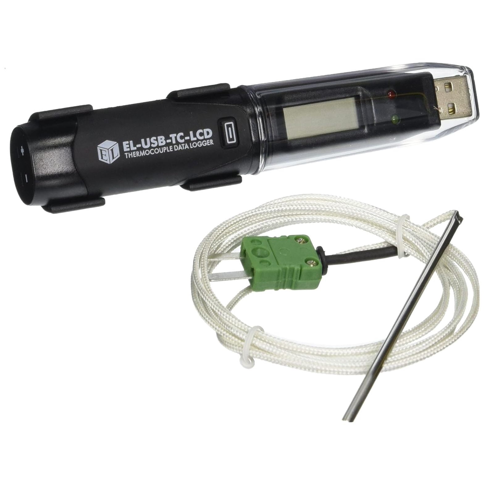 HTYSUPPLY EL-USB-TC-LCD Thermocouple Temperature USB Data Logger with ...