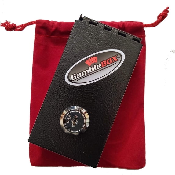HTYSUPPLY Gambling Personal Pocket Cash Drop Lock Box Safe Wallet With ...