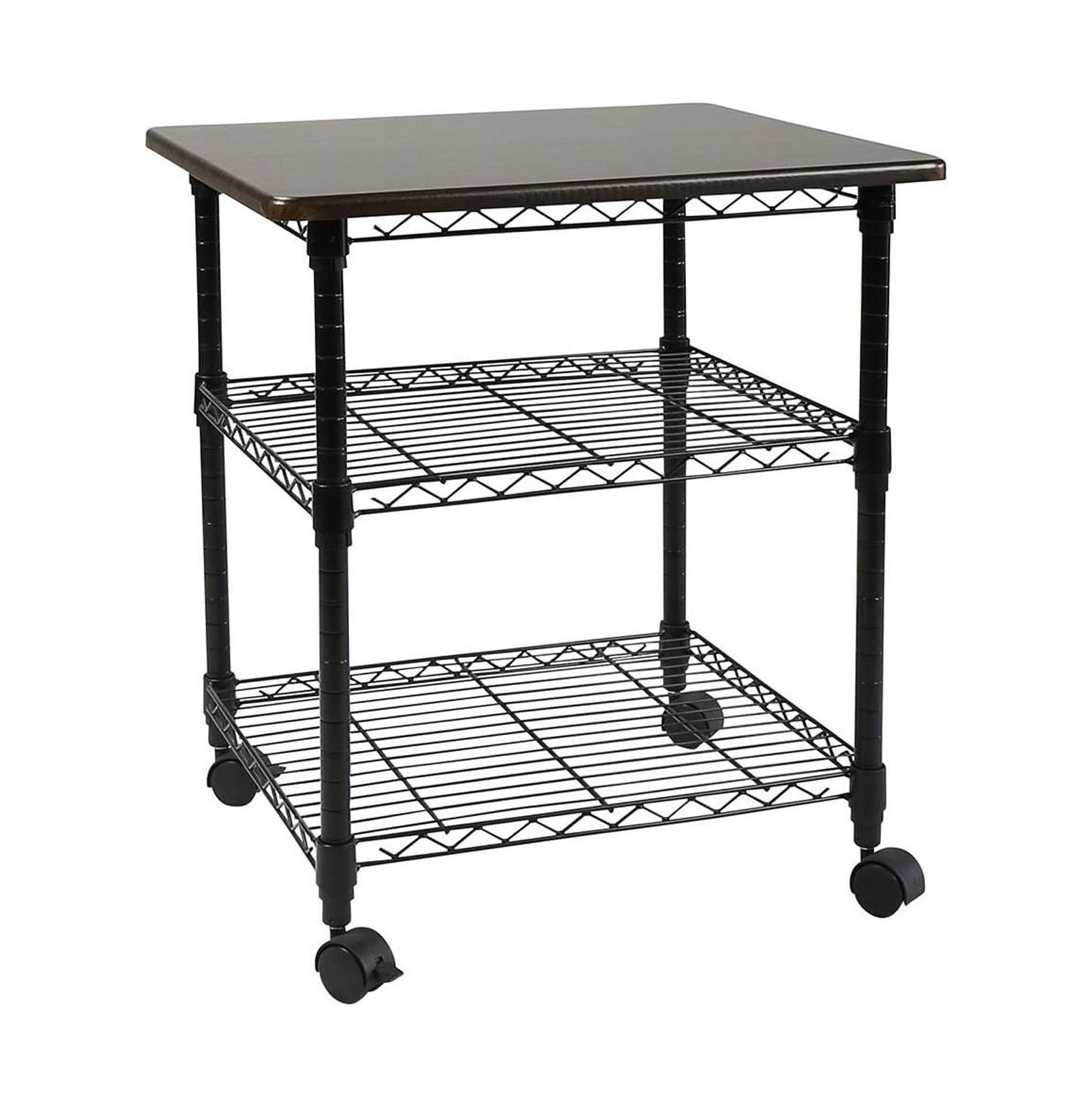 HTYSUPPLY Printer Stand Series / 3 Tier Printer Stand(Black) 18" Wx21 ...