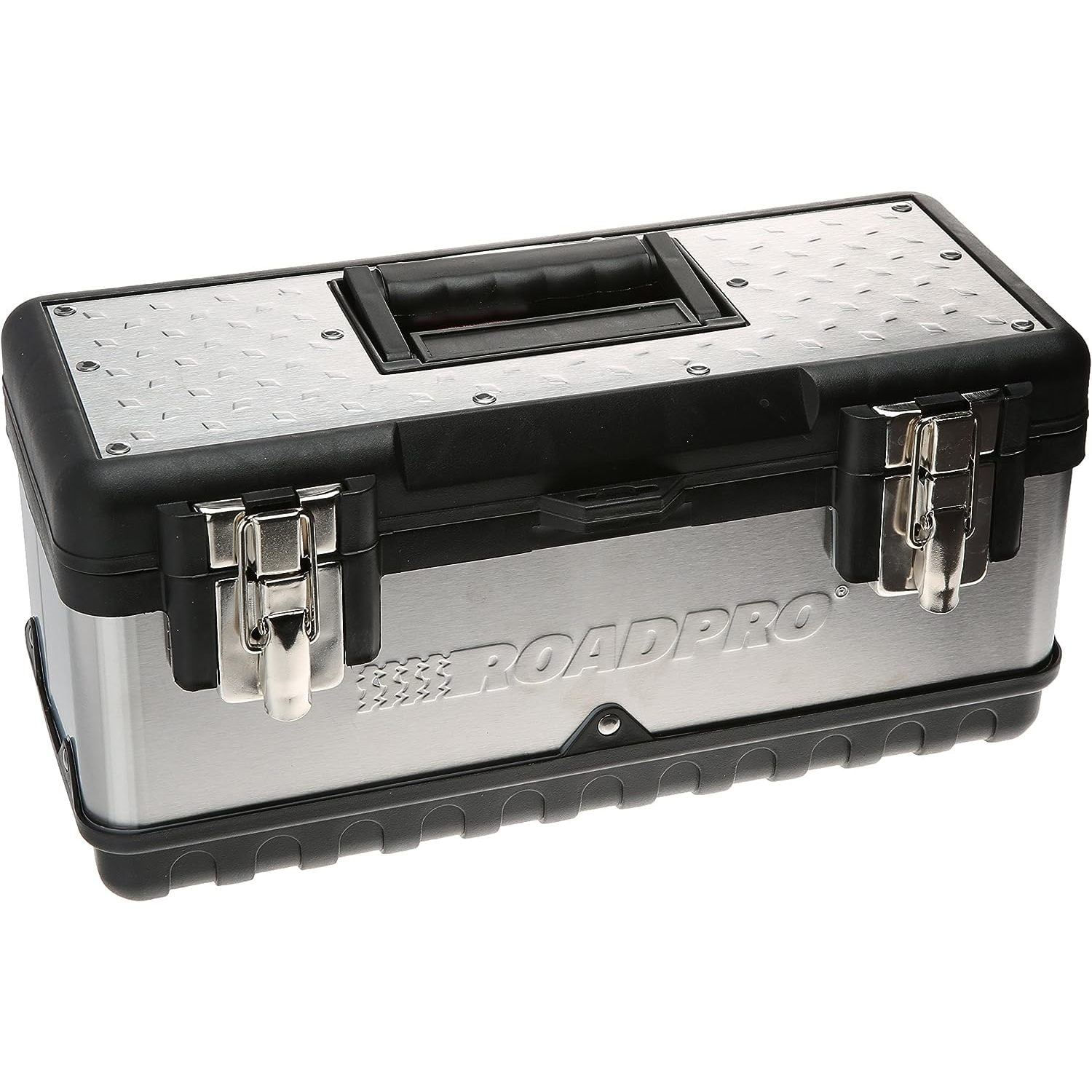 HTYSUPPLY SST00715 15" Stainless Steel Tool Box with Removable Tray ...