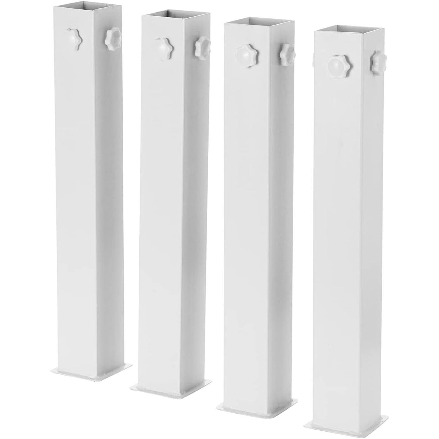 HTYSUPPLY Suprima Ultimate Height Bed Risers - Carbon Steel - White ...