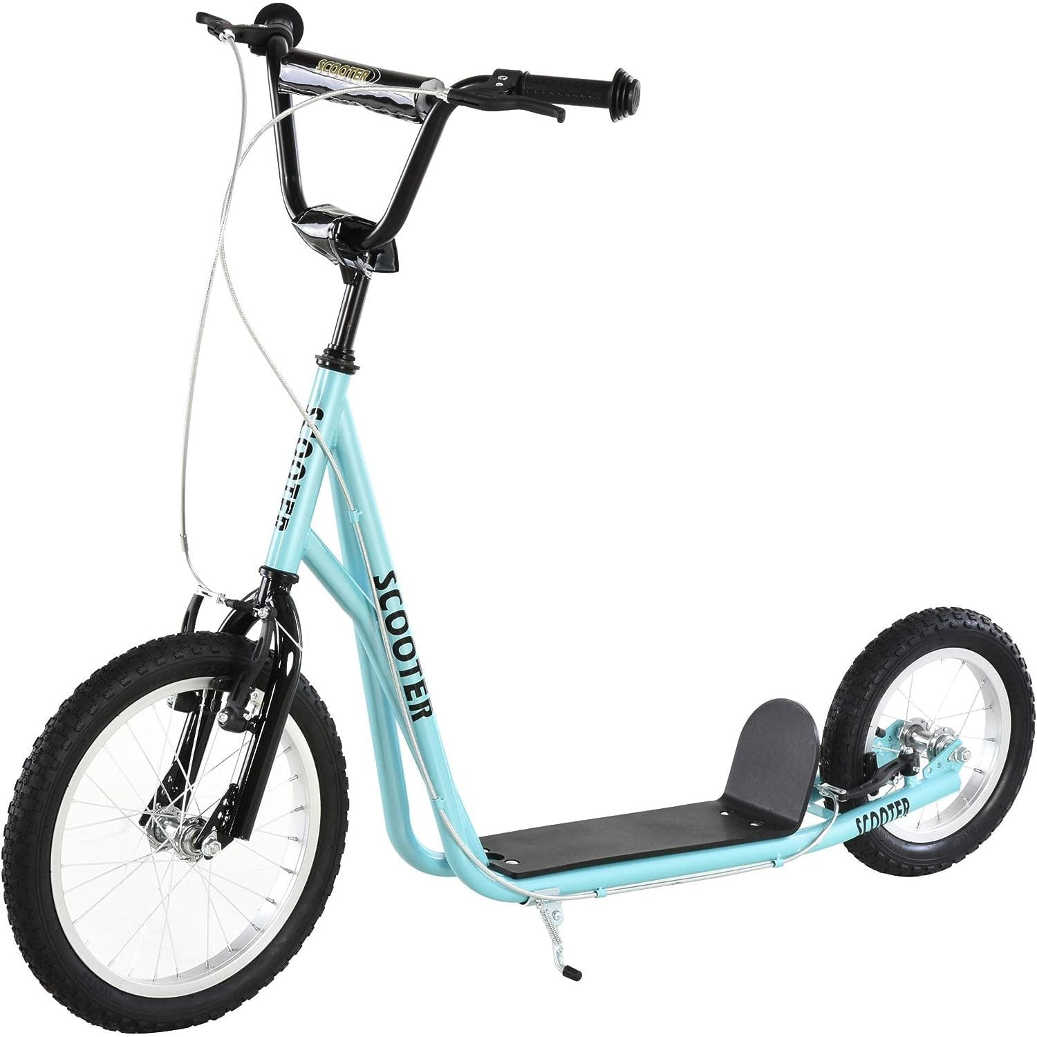 HTYSUPPLY Youth Scooter, Teens Kick Scooter, Adjustable Handlebar Ride ...