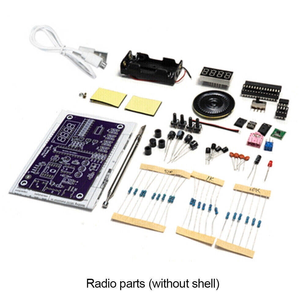 HU-017A RDA5807S FM Radio Kit Set Electronic DIY Parts 87-108MHz with ...