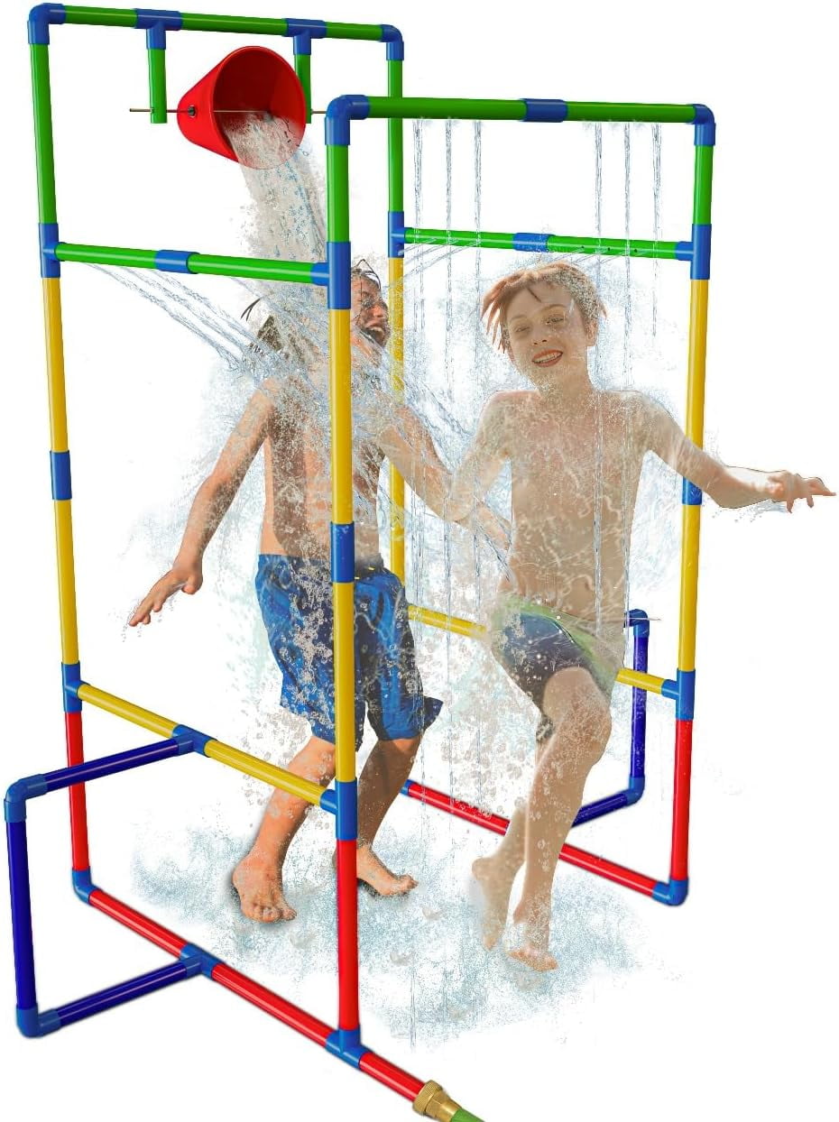 HUA Water Park Sprinkler Tunnel with Dunk Bucket | Outdoor Water Park ...