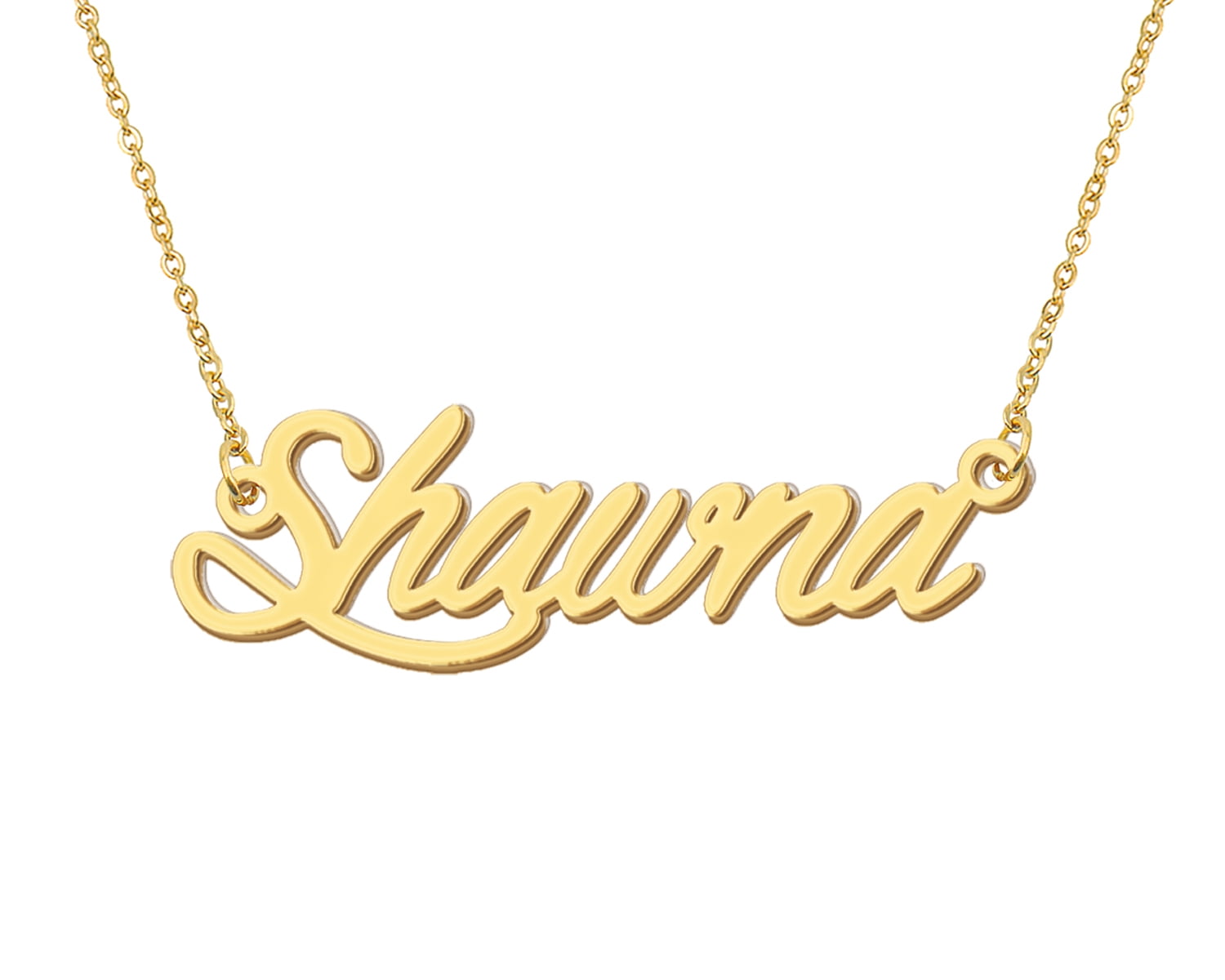 HUAN XUN Family Letter Name Necklace Shawna Layer Choker Name Necklace ...