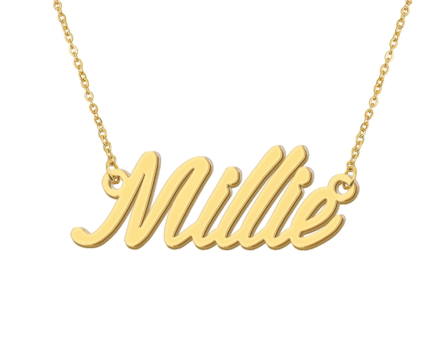 HUAN XUN Mother Necklaces with Name Millie Name Tag Necklaces for ...
