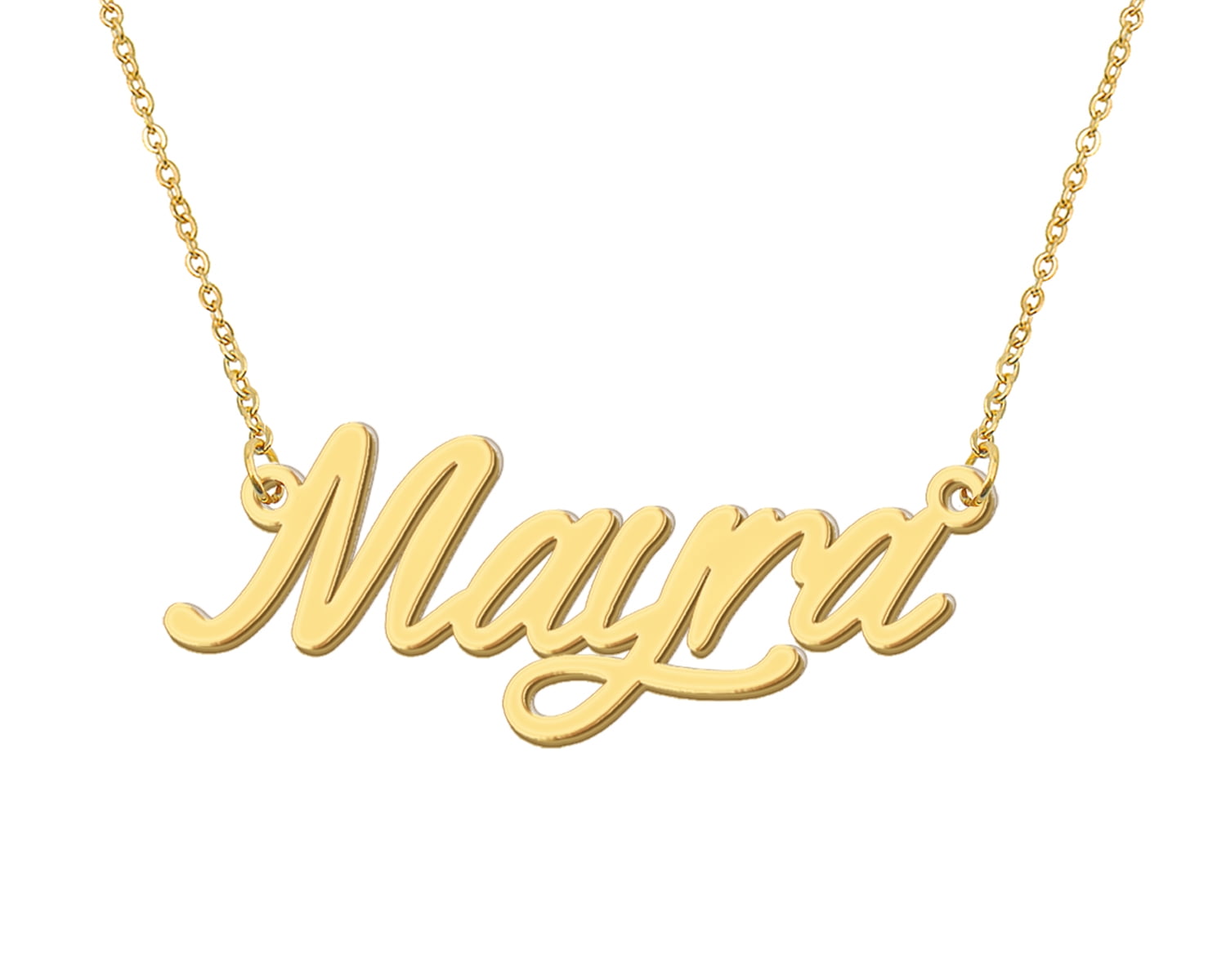 HUAN XUN New Mama Letter Name Necklace Mayra Layer Necklace Familys ...