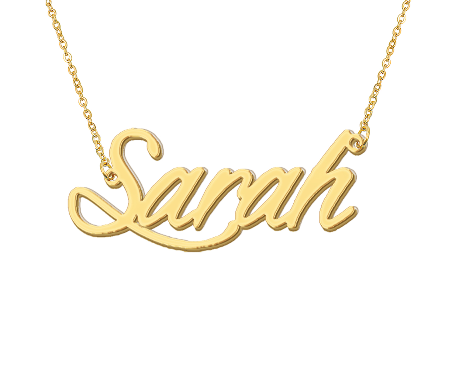 HUAN XUN Sarah Alphabet Name Necklace for Kids Gold Girls Jewelry ...