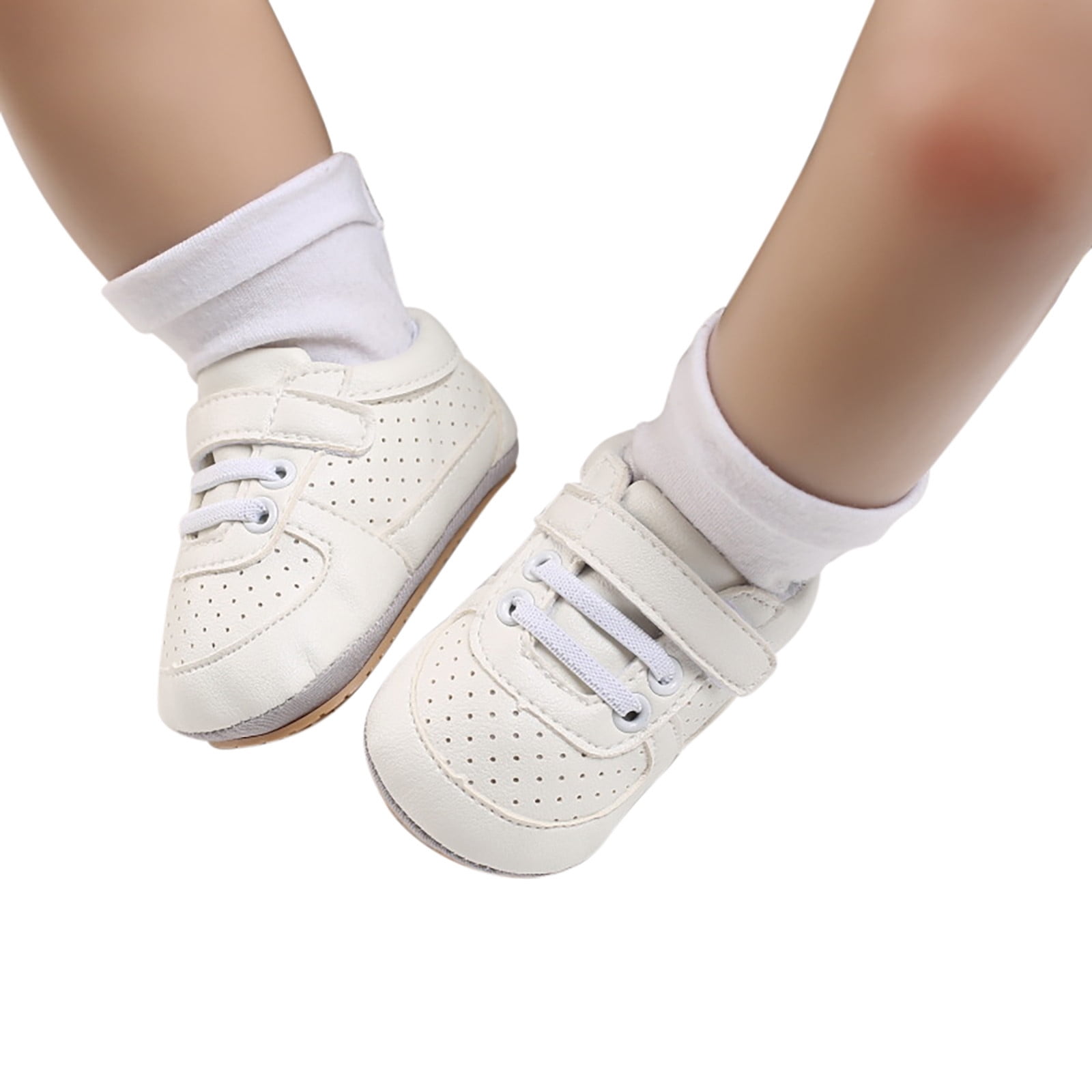 HUANBAI Baby Boys Girls Trainers Non Toddler PU Leather Soft Sole Baby ...