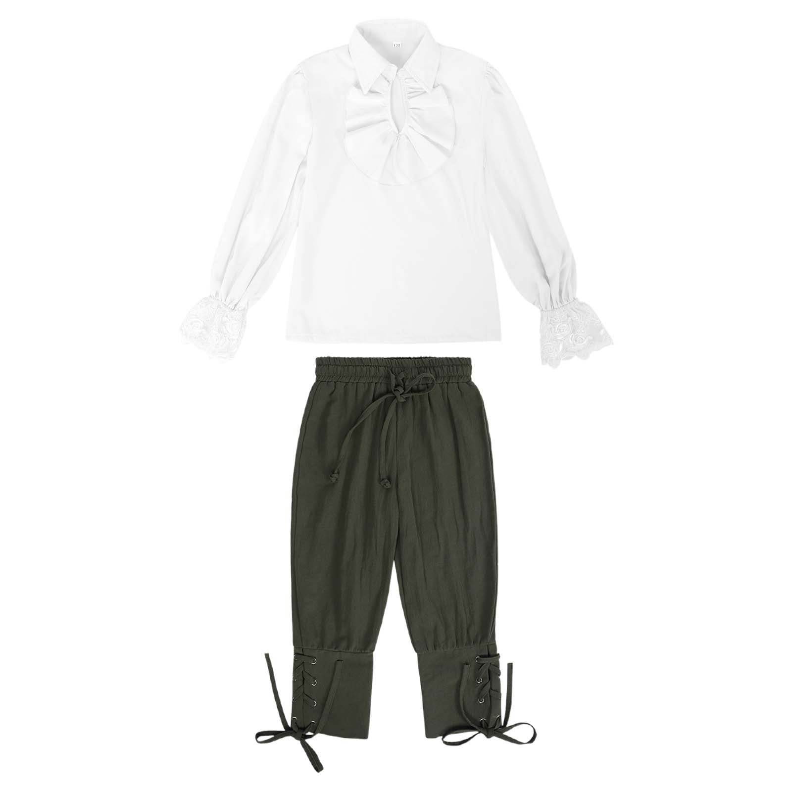 HUANBAI Children's Set Shirt & Nine Pant Combo For & Dress Up Play ...